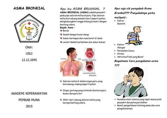 Leaflet Asma | PPT