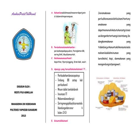 Leaflet bumil | PPT