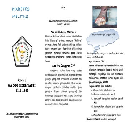 Leaflet diabetes melitus akper pemkab muna | DOC
