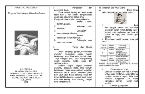 Leaflet demam dan diader | PPT