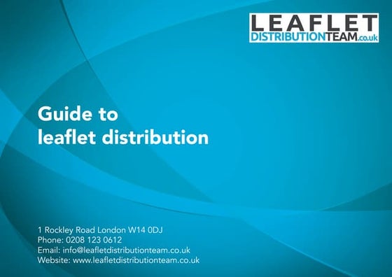 Leaflet Distributionteam presentations