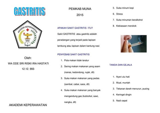 Leaflet gastritis akper pemda muna | PPT