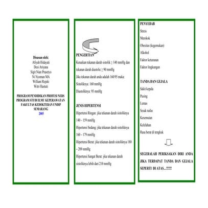 Leaflet hipertensi | DOC