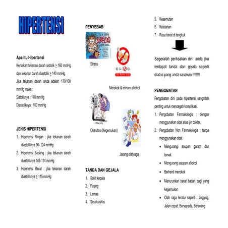 Leaflet hipertensi | DOC