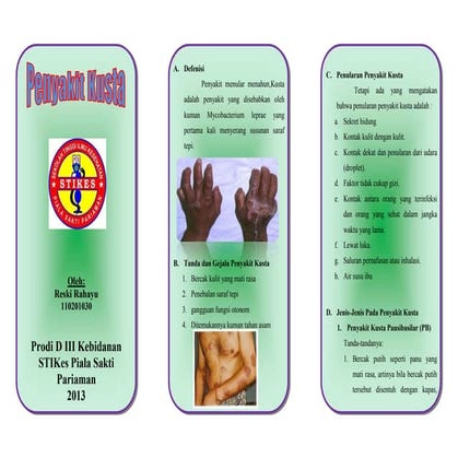 Leaflet penyakit kusta | DOCX