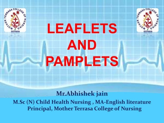 Leaflet, pamphlet and booklet | PPT