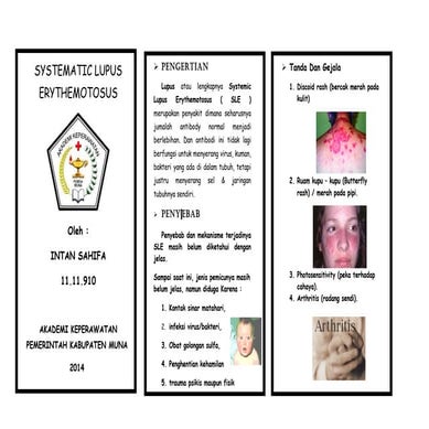 Leaflet systematic lupus erythemotosus akper pemkab muna | DOC