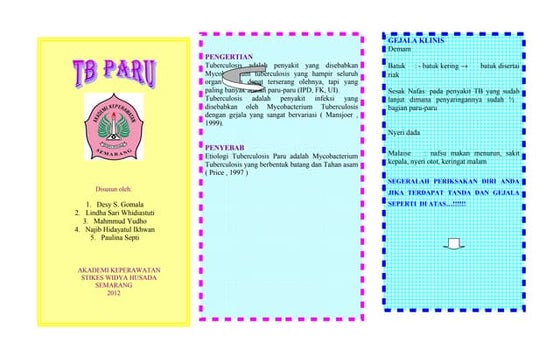 Leaflet tb paru | PPT