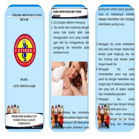Leaflet teknik menyusui yang benar | DOCX
