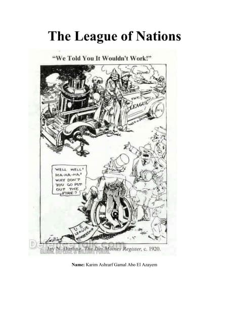 IGCSE EXAM PRACTICE - LEAGUE OF NATIONS SOURCES - 'THE SILENCE' CARTOON ...
