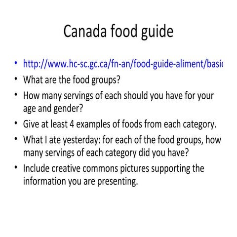 Leah canada food guide | PPT