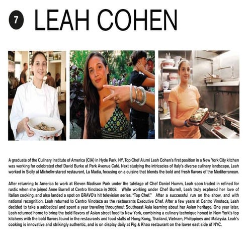 Chef Leah Cohen One Sheet | PPT