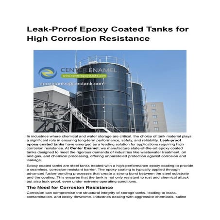 Leak-Proof Epoxy Coated Tanks for High Corrosion Resistance.docx