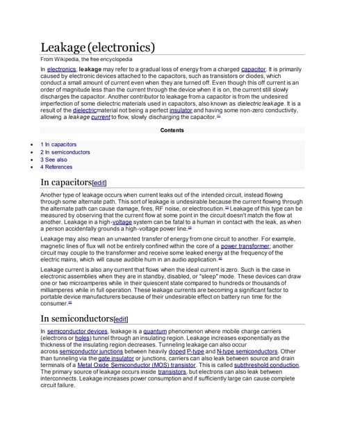 Accurate leakage current models for MOSFET nanoscale devices | PDF ...