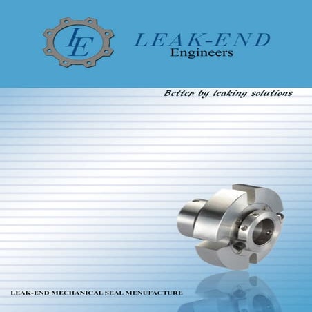 Leak - End Engineers, Mumbai, Industrial Mechanical Seal | PDF