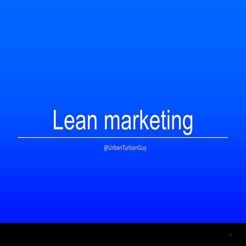 Lean Marketing | PPTX