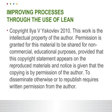 Lean Manufacturing / Manufacturing Technology | PPT