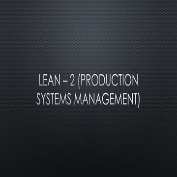 Lean 2 (value stream maps) | PPT