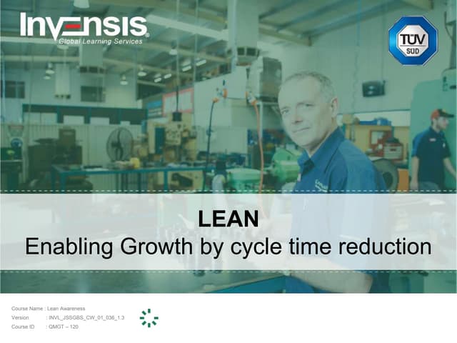 Lean manufacturing | PPTX