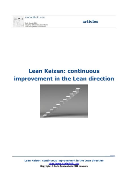 Kaizen: what does it mean? | PDF | Home Improvement | Home & Garden
