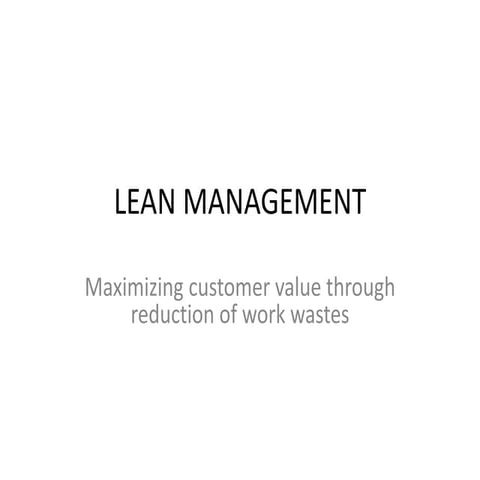 The 5 Lean Principles