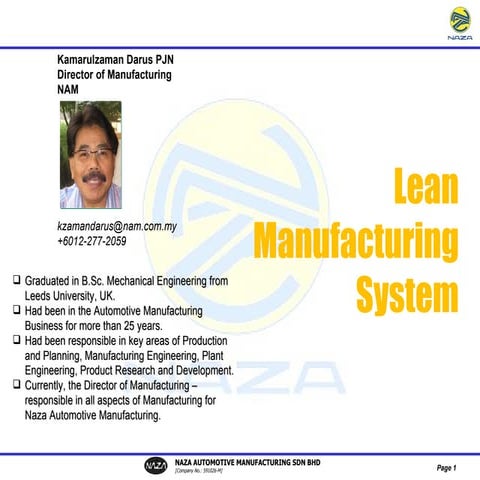 Lean Manufacturing System | PPT