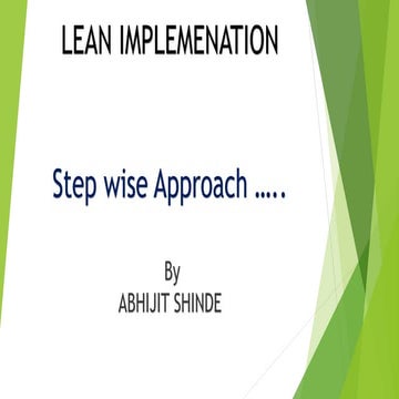 Lean step wise approach | PPTX