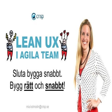Lean UX i Agila Team | PPT