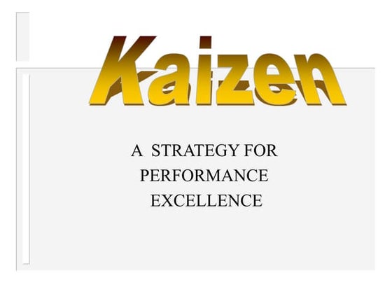 Basic kaizen tools | PPT