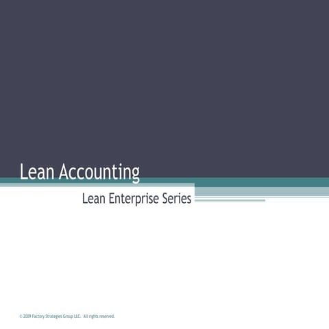 Lean accounting principals and practices | PPT