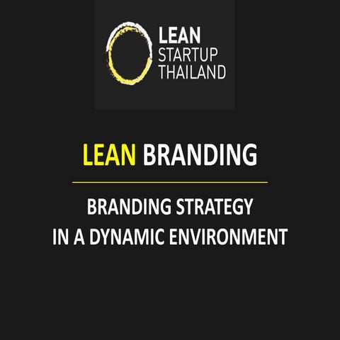 Lean branding at Branding DIY | PDF | Startups | Business