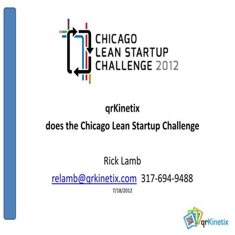 Chicago Lean Startup Challenge | PPT