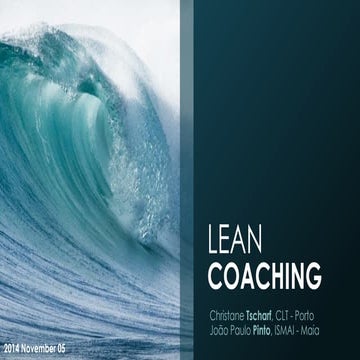 Lean Coaching Presentation | PDF