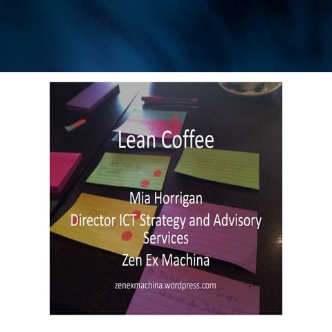 Lean coffee | PPTX