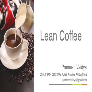 Lean coffee | PDF