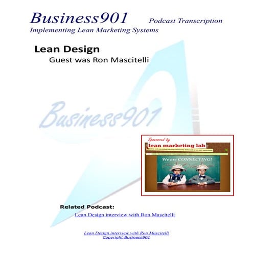 Lean Design and Development | PDF