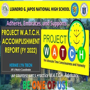 LEANDRO G. JAPOS NHS-PROJECT WATCH ACCOMPLISHMENT REPORT.pptx