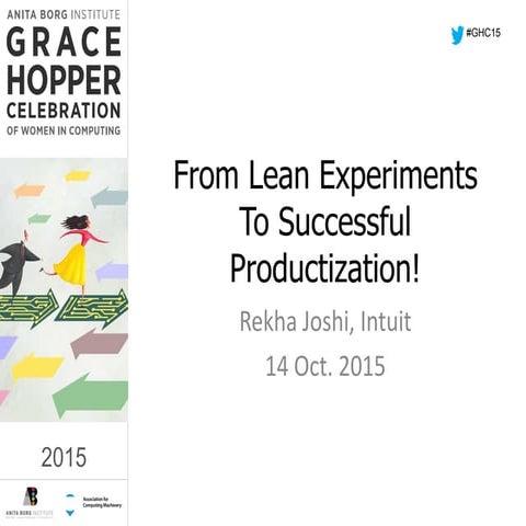 Lean Experiments To Successful Productization! | PPTX
