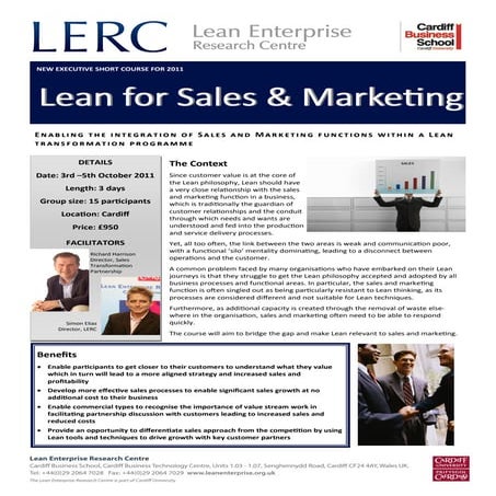 Lean for Sales Marketing | PDF
