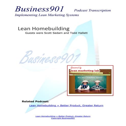 Lean Home Building | PDF