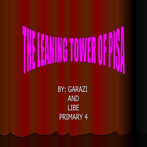 Leaning Tower Of Pisa | PPT | Musical Instruments | Hobbies & Interests