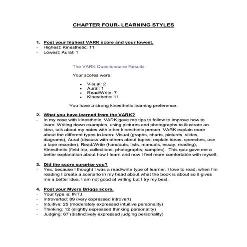 Leaning Styles | PDF | Education