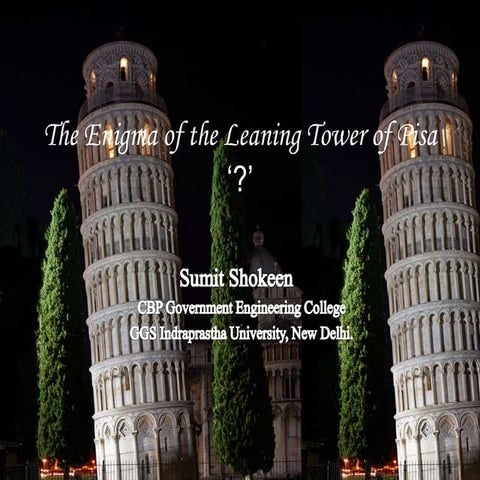 Leaning tower of Pisa | PPT