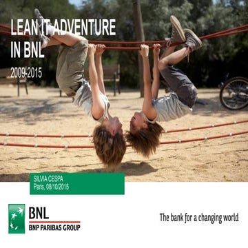 A 6 year Lean IT adventure in BNL by Silvia Cespa | PPT