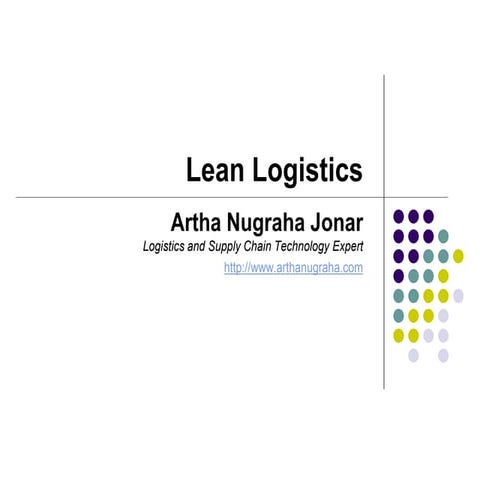 Lean logistics | PPTX