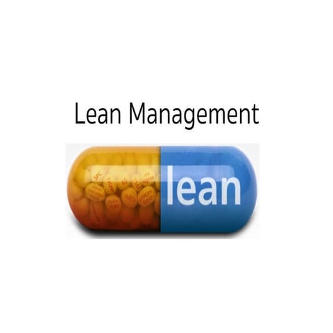 Lean management (หลักการบริหารจัดการแบบลีน) | PDF