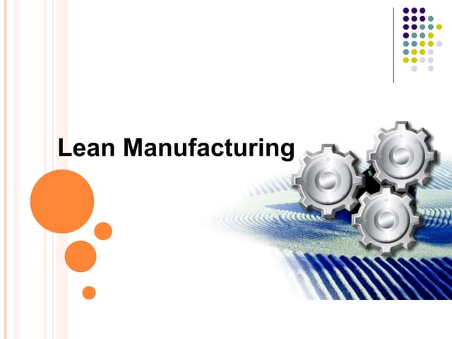 Timwoods- Lean Manufacturing | PPTX