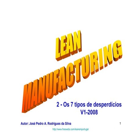 Lean manufacturing 2-os 7 tipos de desperdicio | PDF
