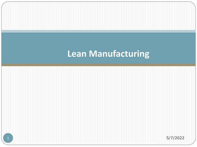 Top 25 lean tools | PPTX
