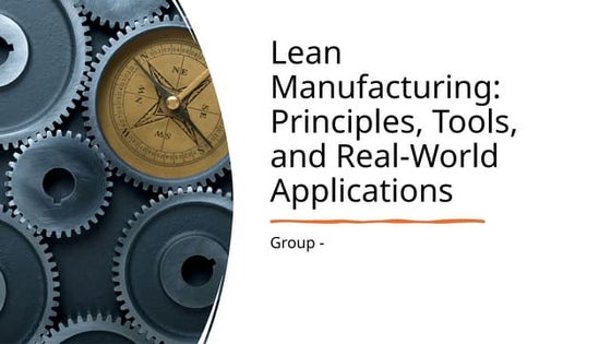 Lean manufacturing | PPT